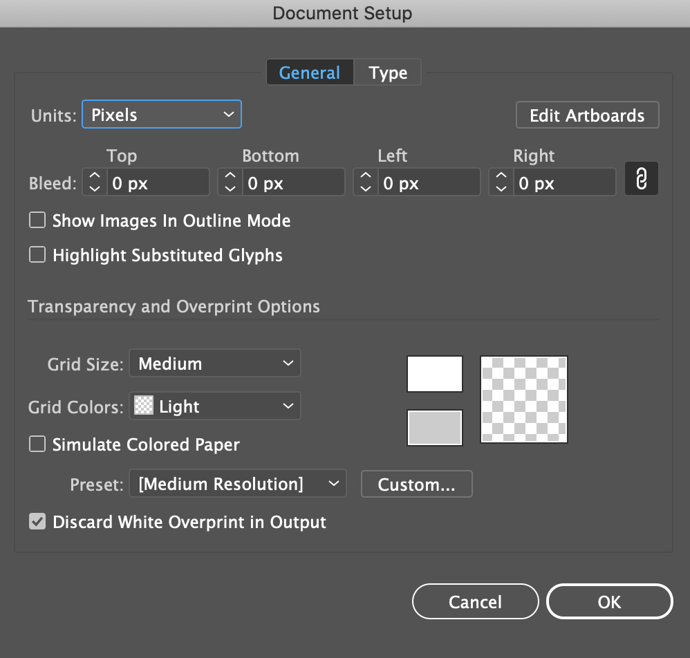How to set units in Datylon for Illustrator?