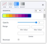 How to use color palettes in Datylon chart maker